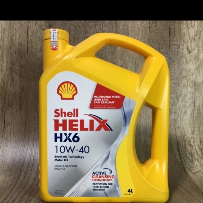 Jual Oli Shell HX 6 SAE 10W-40 4liter 100% Original DIJAMIN BARCODE ...