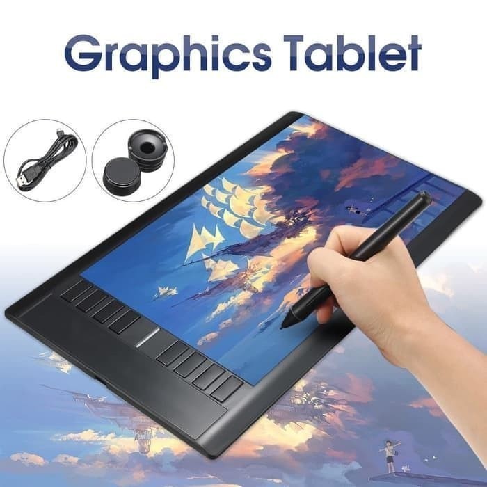 Jual USB Papan Tablet Desain Gambar Tulis Game + Pen Grafis | Shopee ...