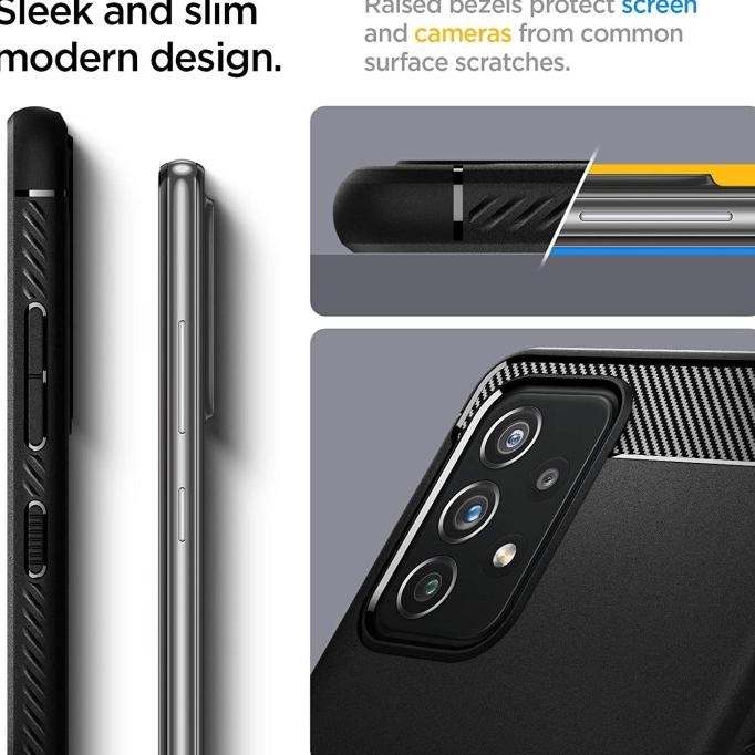 Jual Case Samsung Galaxy A52 / A72 Spigen Rugged Armor Carbon Fiber Casing | Shopee Indonesia