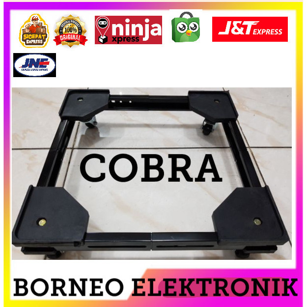 Jual RODA KAKI KULKAS COBRA BESI TATAKAN PLASTIK | Shopee Indonesia