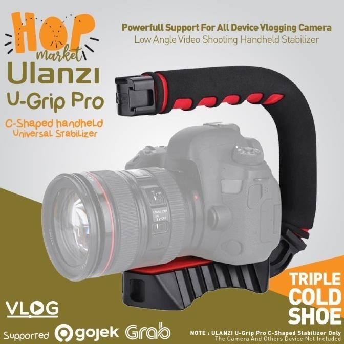 Jual ULANZI U-Grip Pro 3-Shoe Mount Grip Video Rig Stabilizer for ...