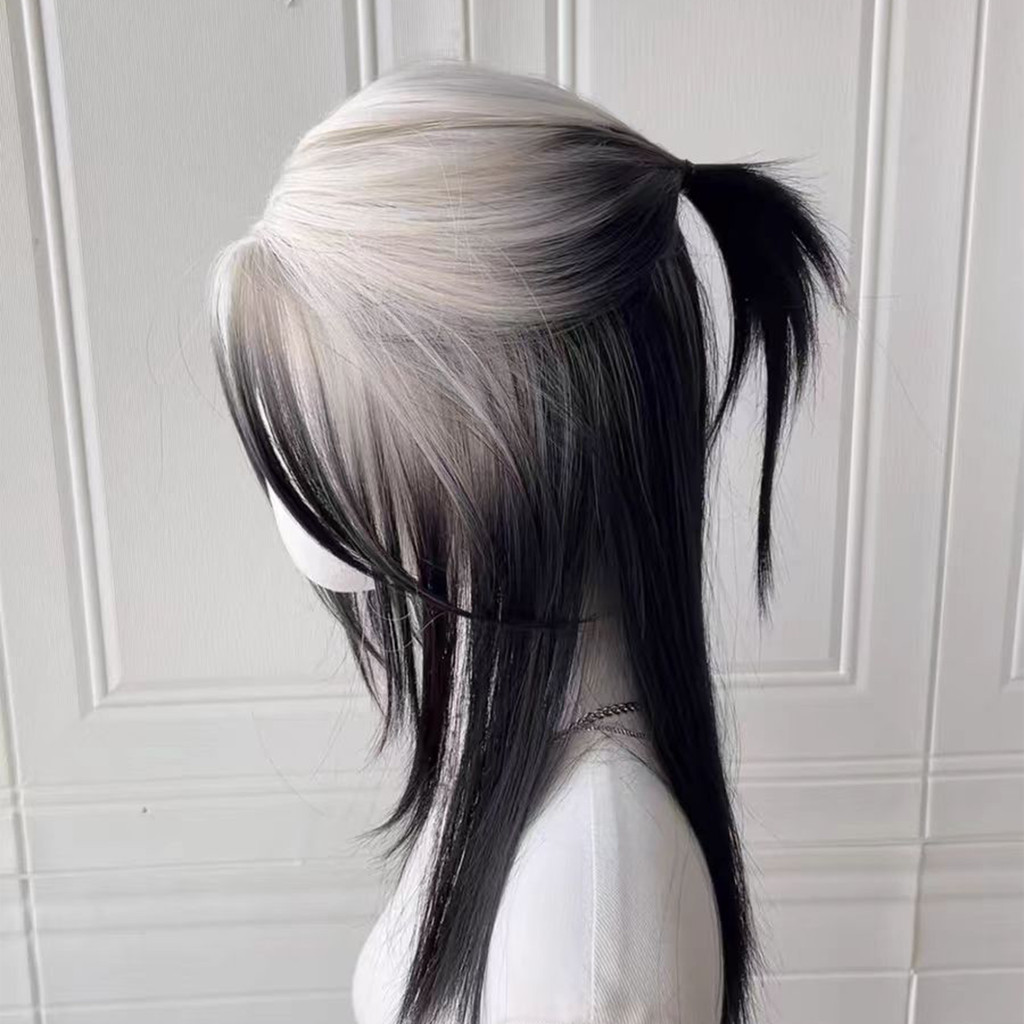 Jual Wolf Tail Wig Rambut Panjang Pria Rambut palsu wanita full kepala ...