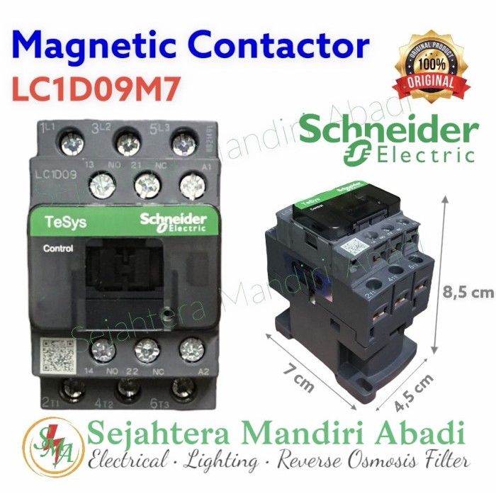 Jual Kontaktor Schneider Lc1D09M7 Coil 220Vac 3 Phase Magnetic Contactor | Shopee Indonesia