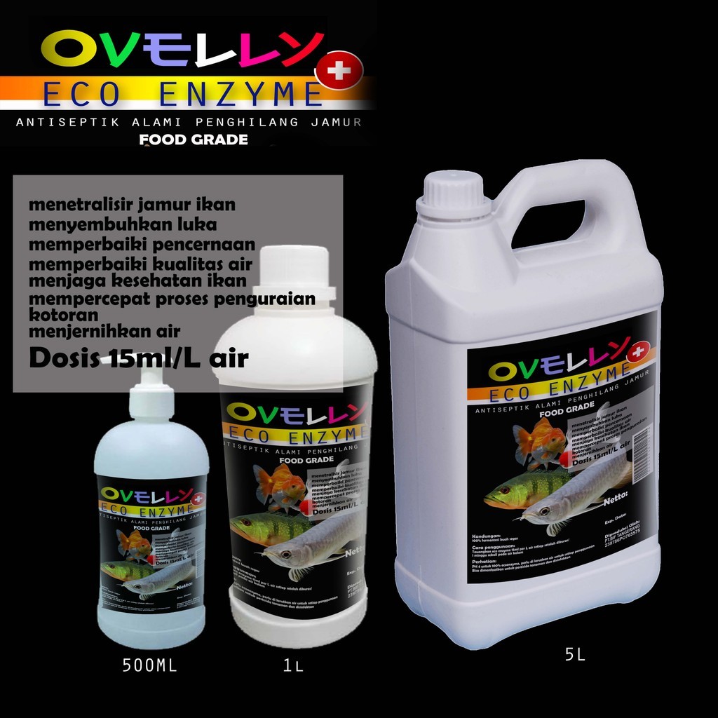Jual Eco Enzyme anti jamur ikan penjernih akuarium dan penyembuh luka ...
