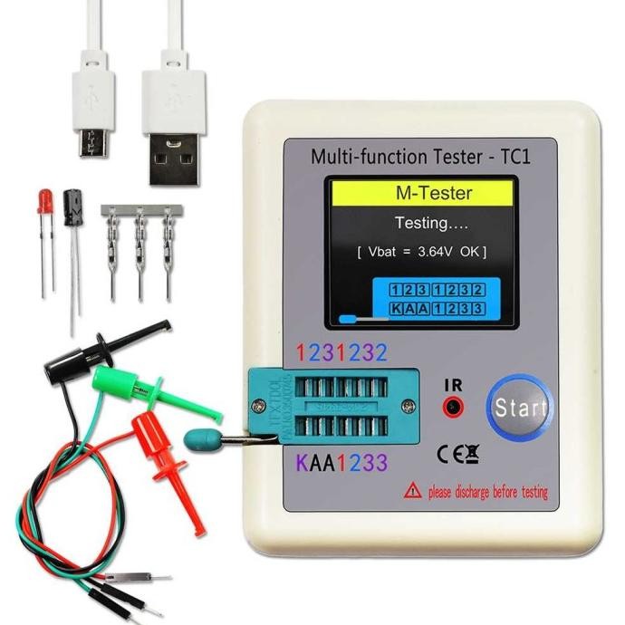 Jual Multi-Function Tester Tc1 Lcr Esr Meter Transistor Zener Kapasitor ...