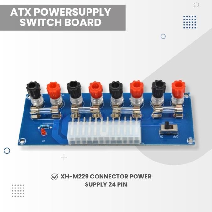 Jual Modul Konverter Terminal Desktop Power Supply PC ATX 24 Pin XH ...