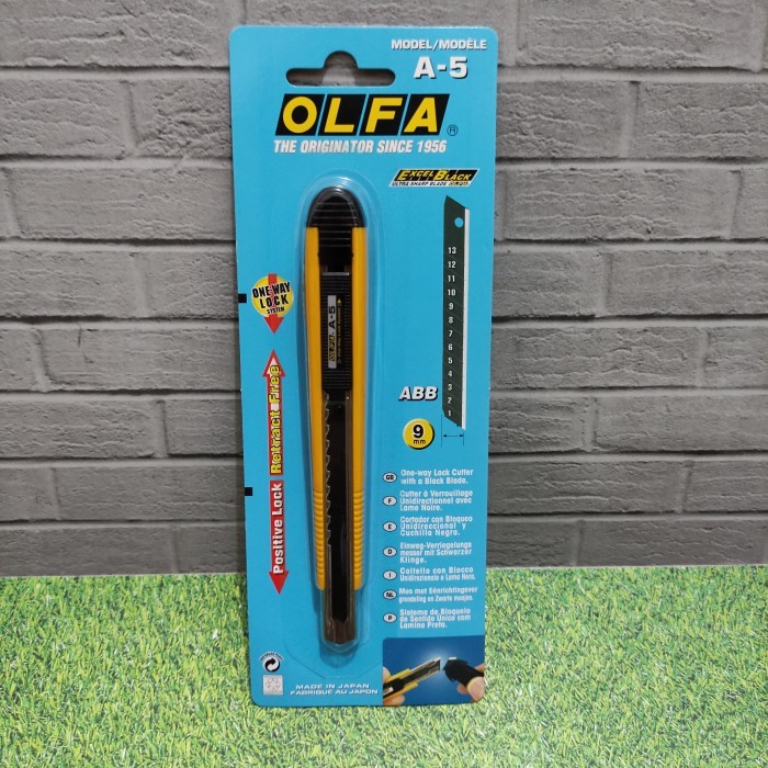 Jual Pisau Cuter 9Mm Snap-Off Blade Cutter A-5 Olfa Japan | Shopee Indonesia