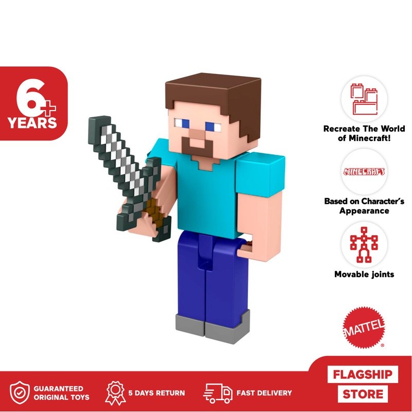 Jual Minecraft Steve Figure - Mainan Action Figure | Shopee Indonesia