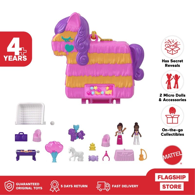 Jual Polly Pocket Pinata Party Compact - Mainan Boneka Anak perempuan ...