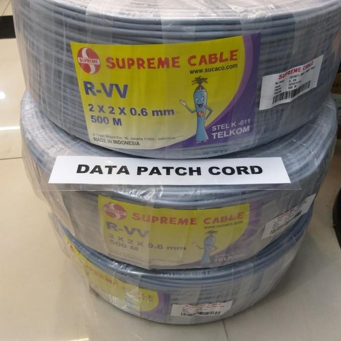 Jual kabel itc telp supreme isi 4 per 50 meter 2x2x0.6mm telepon ...