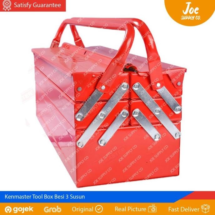 Jual Promo Kenmaster Tool Box Besar 3 Rak Susun Toolbox Besi - Box Perkakas Besi | Shopee Indonesia