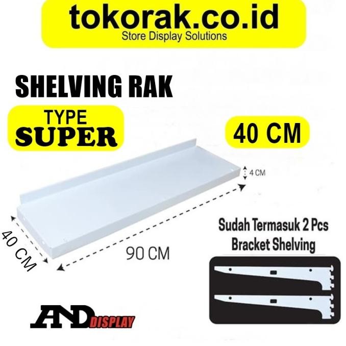 Jual Promo Rak Ambalan 40Cm Supermarket - Shelving Minimarket Gondola ...