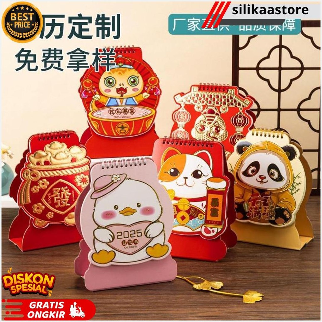 Jual [New] Kalender Premium Shio Ular 2025 Bulanan Model Lipat Gantung ...