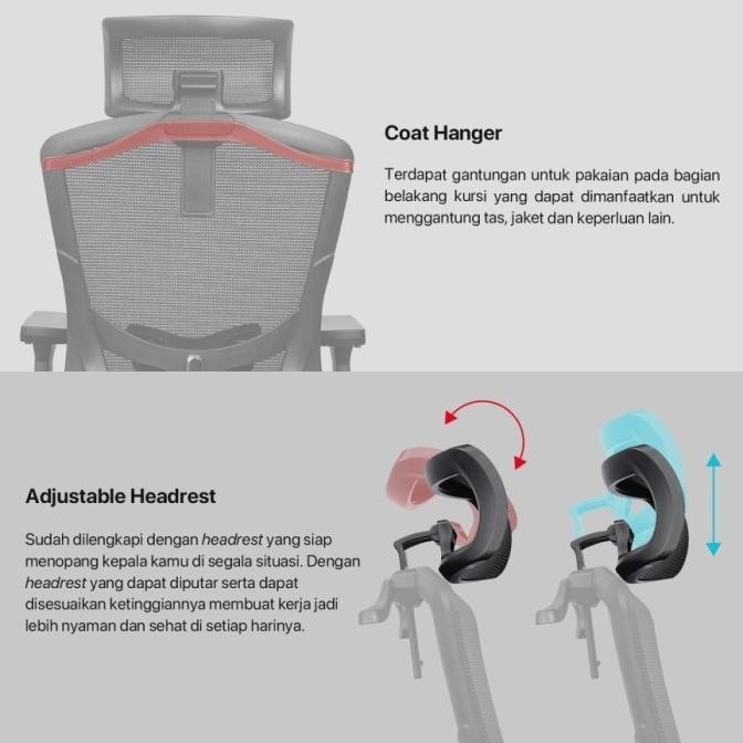 Jual Fantech OCA259 PRO / OCA-259 PRO Kursi Kantor Kerja Office Chair ...