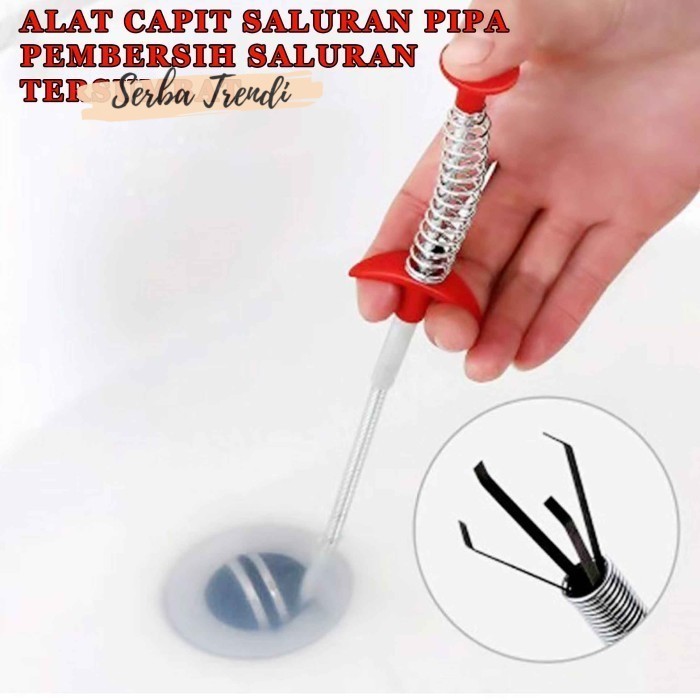 Jual Kawat Pembersih Saluran Air Alat Capit Saluran Pipa Tersumbat Alat Pipa Mampet Buntu 200cm ...