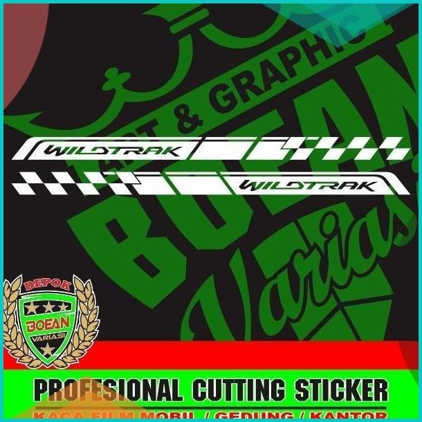 Jual Cutting sticker lis body wildtrak triton ranger hilux strada ...