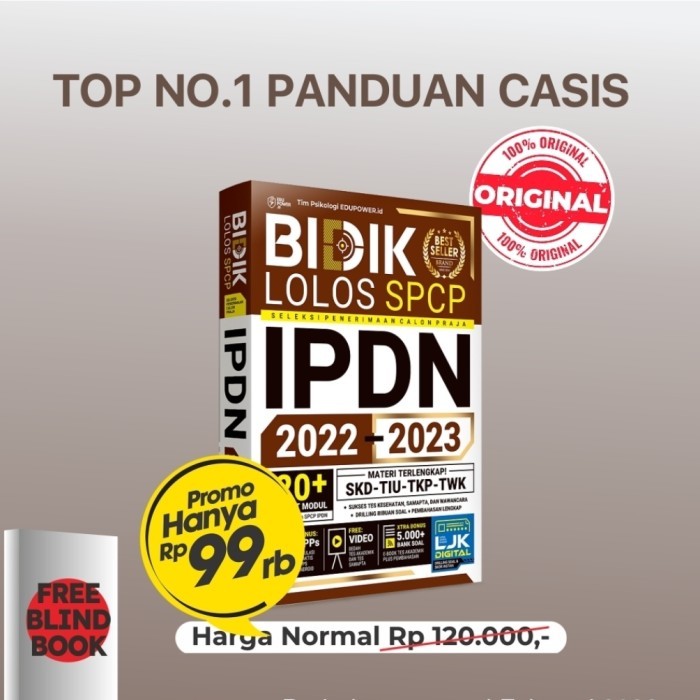 Jual BUKU BIDIK 99,99% LOLOS SCPC IPDN 2022-2023 | Shopee Indonesia