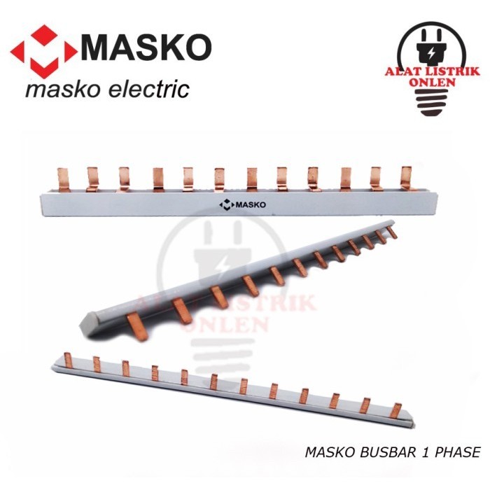 Jual ```````] MASKO BUSBAR SISIR MCB 1 Phase / 3 Phase Jumper Mata Rel ...