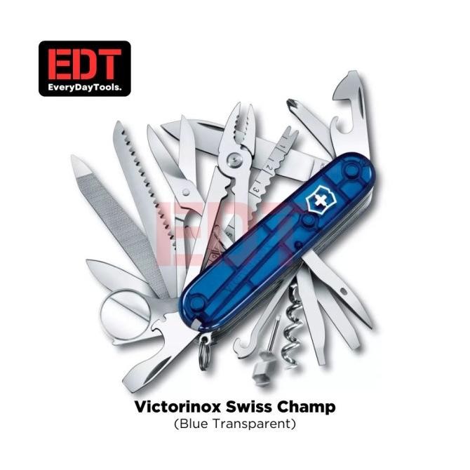 Jual Victorinox Swiss Champ - Swiss Army Knife Sak - Outdoor Edc ...