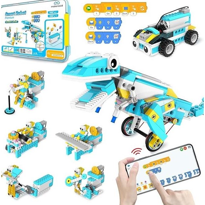 Jual Makerzoid 200-in-1 Scratch Jr Coding Robot Kit - STEM Smart Robot ...