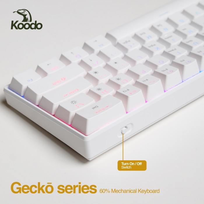 Jual Onlyone KOODO Gecko 60% Layout RGB Mechanical Keyboard Outemu ...