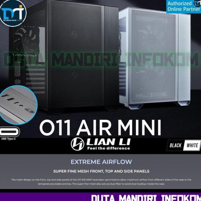 Jual Jual | Lian Li O11 Dynamic Air Mini - Mesh Design Tempered Glass ...