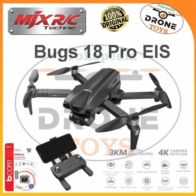 Jual NEW MJX Bugs 18 Pro GPS 3KM FPV Drone with 3-Axis Gimbal 4K EIS CAMERA | Shopee Indonesia