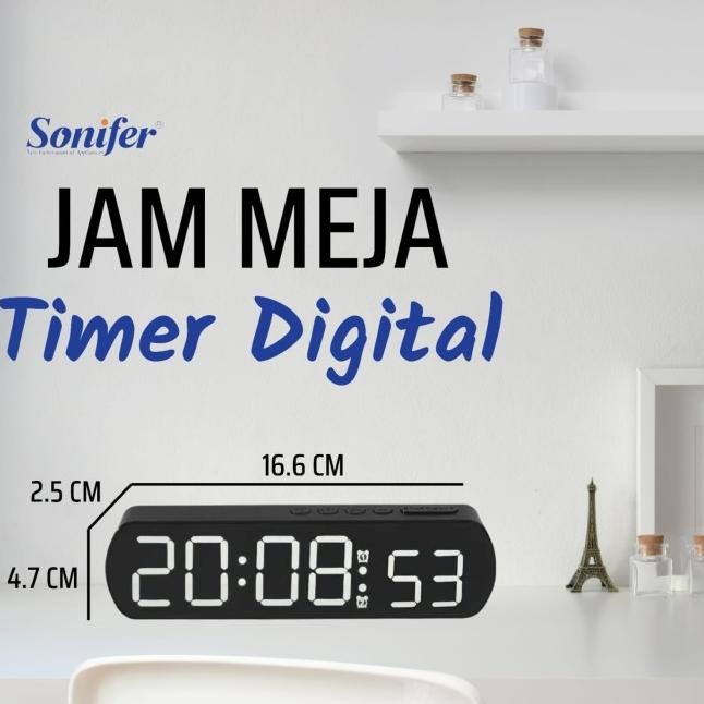 Jual Onifer Jam Timer Dital Jam Meja Timer Dapur Countdown Topwatch ...