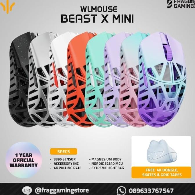 Jual BEBAS ONGKIR - WLMouse Beast X Mini Wireless Gaming Mouse WL mouse ...