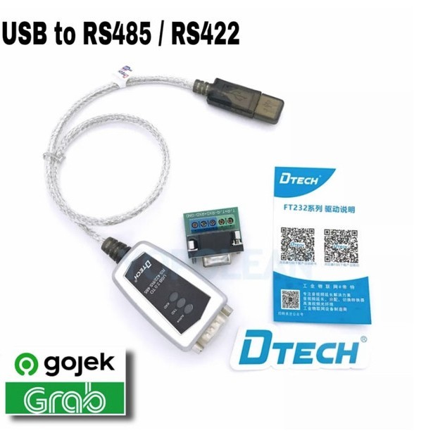 Jual USB to RS422 RS485 Serial Port Converter DB9 Male - DTECH DT-5019 | Shopee Indonesia