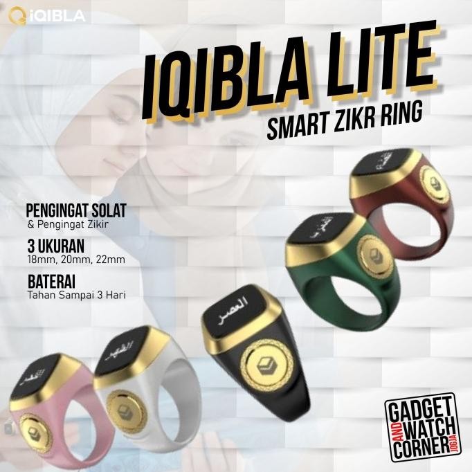 Jual iQibla Zikr Smart Ring Lite Cincin Pintar Tasbih Zikir Muslim ...