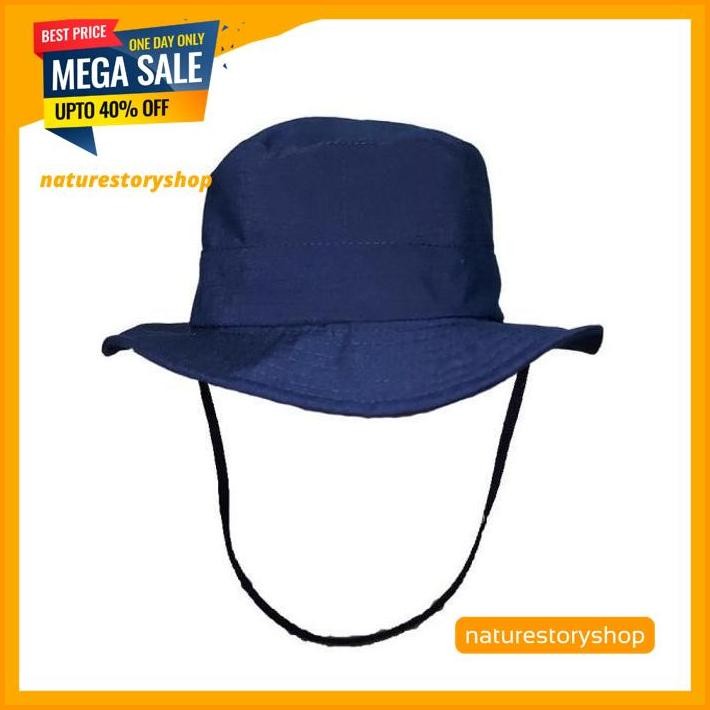 Jual TOPI RIMBA GUNUNG HAT CAP DISTRO NAVY BIRU CUSTOM NAMA SABLON ...