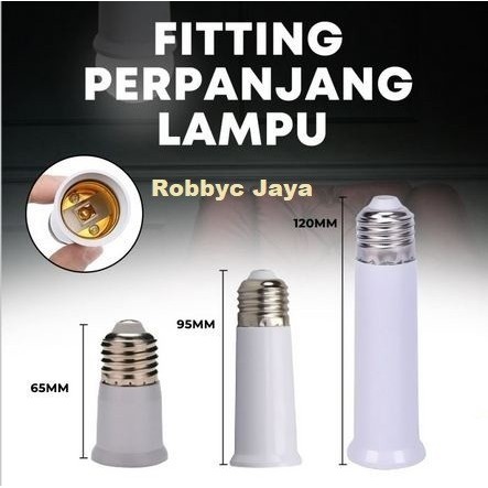Jual ~~~~~] Sambungan Fitting Lampu E27 Fiting Pemanjang Lampu ...