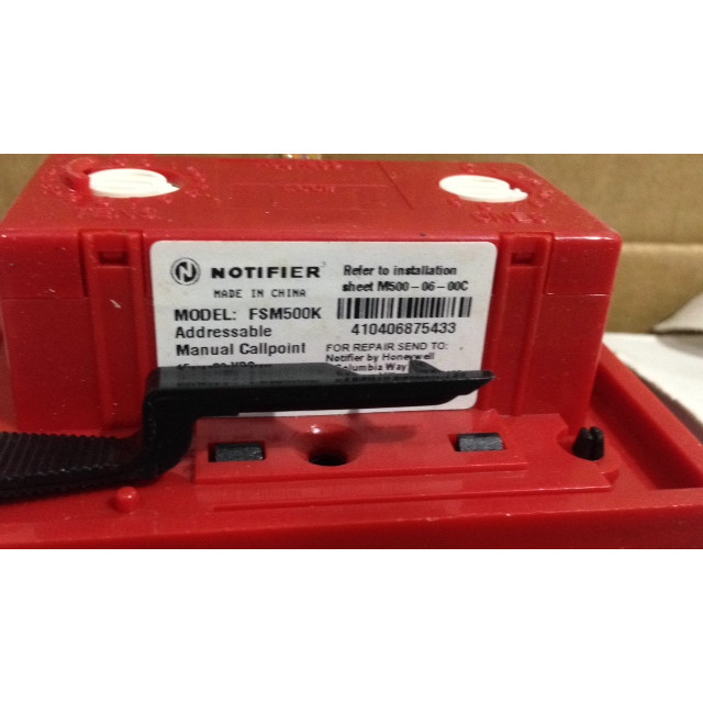 Jual Notifier Addressable Manual Call Point Fsm500K Ready | Shopee ...