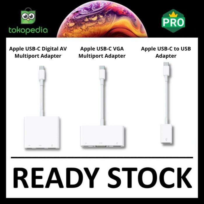 Jual IBOX ORIGINAL APPLE USB-C to USB / Digital AV / VGA Multiport ...