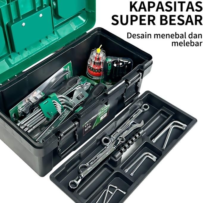 Jual Isku Tool Box Besar Plastik 15 18 20 Inch Toolbox Kotak Perkakas ...
