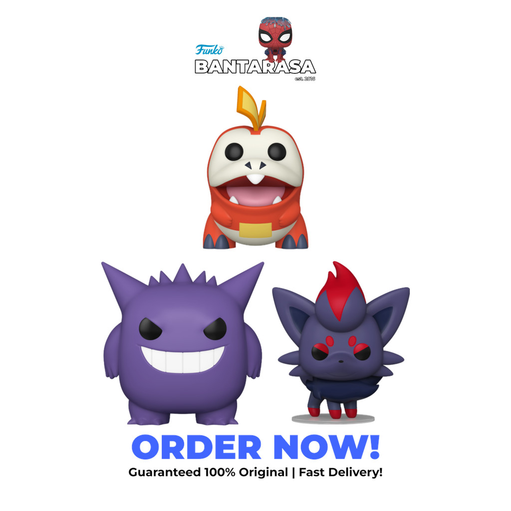 Jual Funko Pop! Pokemon - Fuecoco, Gengar & Zorua Pop! Vinyl Bundle ...