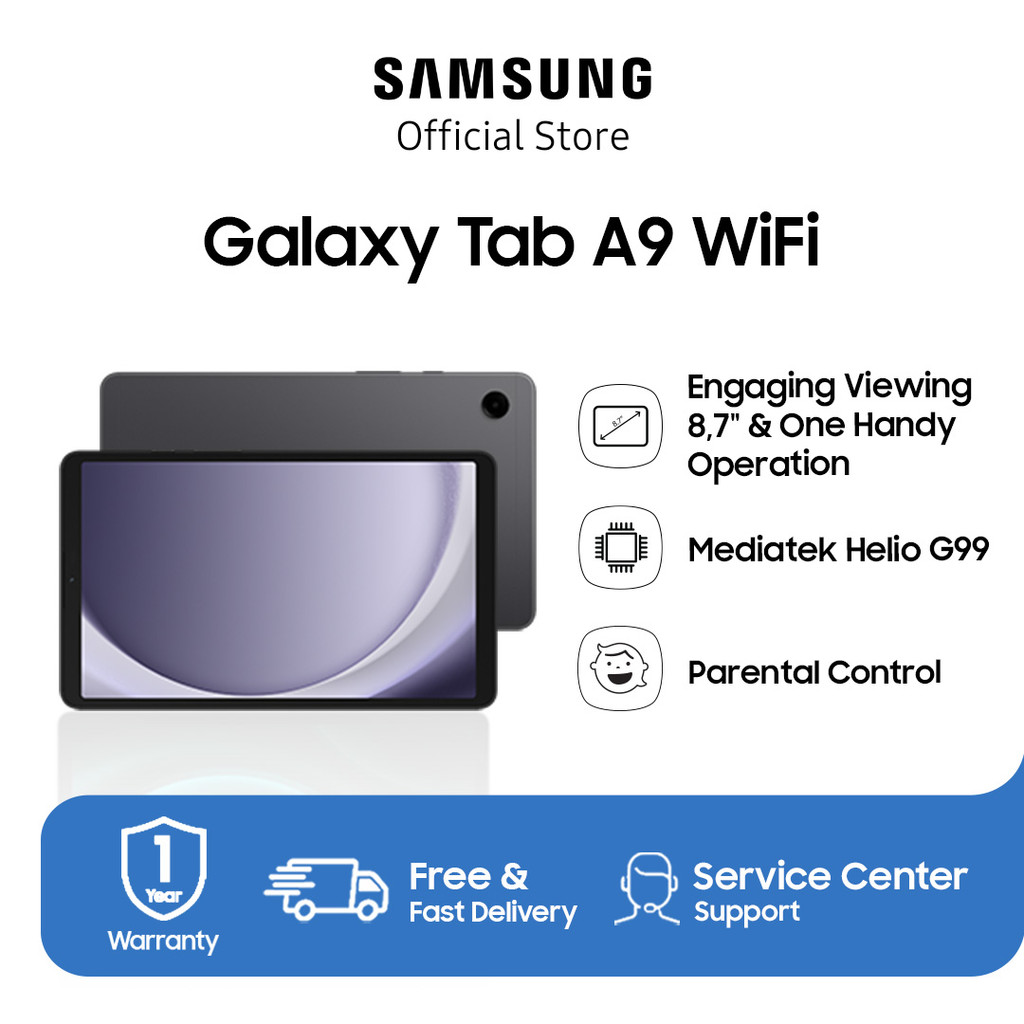Jual Samsung Galaxy Tab A9 WiFi 4/64GB - Graphite | Shopee Indonesia