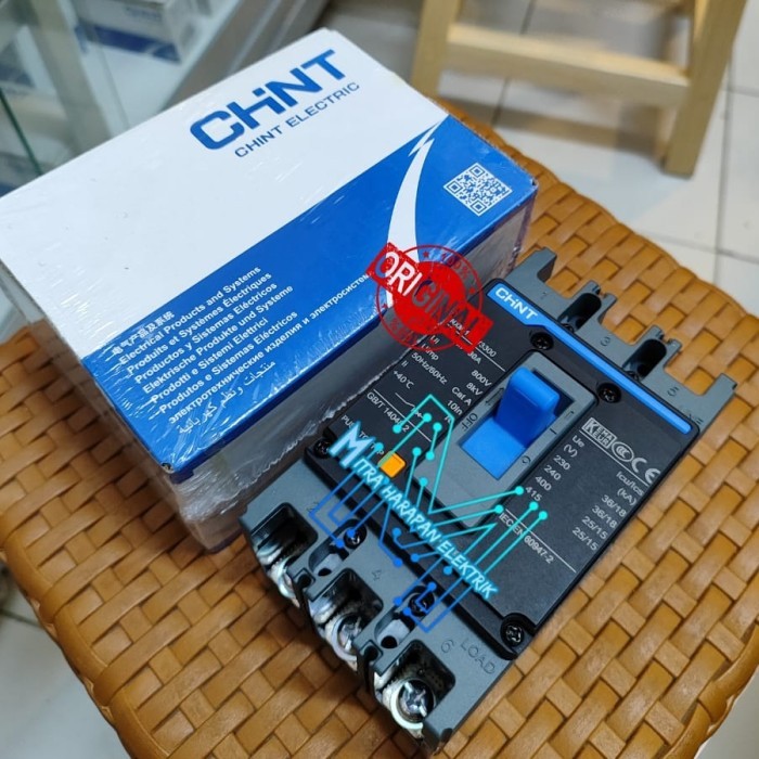 Jual SGA MCCB CHINT 10A/16A/20A/25A/32A/40A/50A/63A 3P 25KA NXM-63S ORIGINAL ELECT | Shopee ...