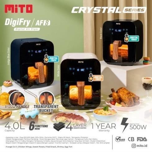 Jual DIGITAL AIR FRYER MITO AF1 AIRFRYER 4L LOW WATT | Shopee Indonesia