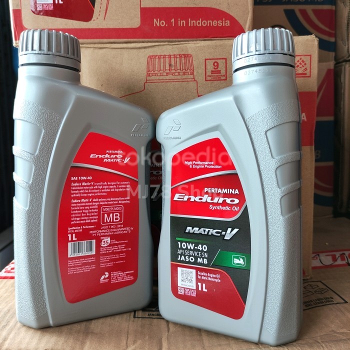 Jual BERGARANSI Oli Pertamina Enduro Matic V 10W-40 Synthetic Oli 1Ltr ...