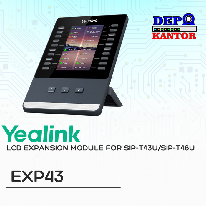 Jual Yealink EXP43 Color Expansion Module for SIP-T43U/T46U | Shopee ...