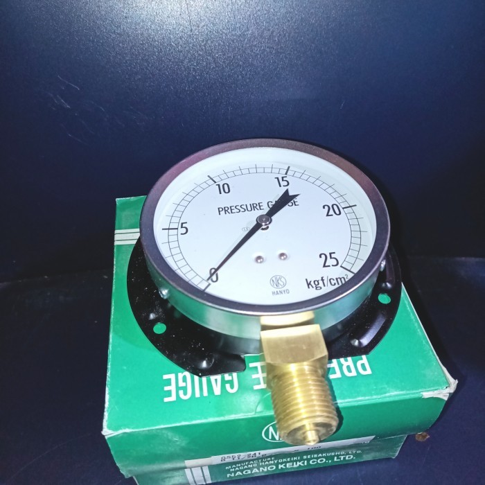 Jual Mantab Pressure Gauge Nagano 20 Bar /Kg Nsk Drat 1/2" D 4"Inch ...