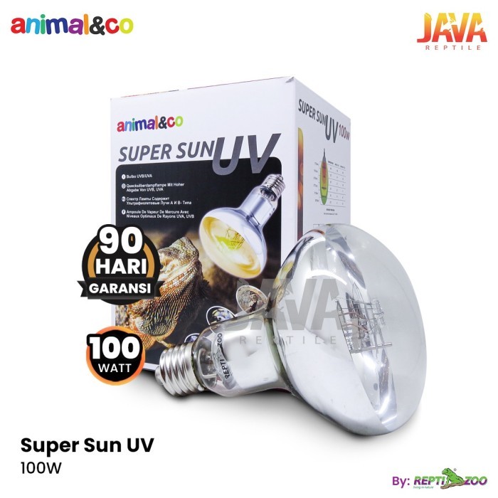 Jual Animal&co Super Sun Lampu UVB UVA sulcata B*K*N Exoterra Solar glo PRODUK TERBATAS | Shopee ...