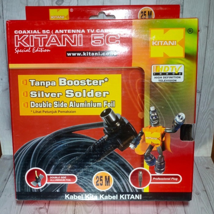 Jual kabel antena kitani 25meter 5c | Shopee Indonesia