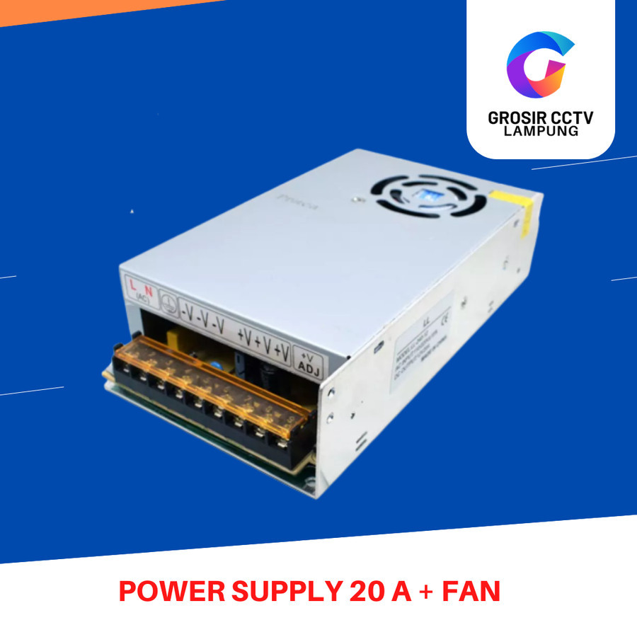 Jual Power Supply CCTV 12V 20A Jaring PSU 12V 20 Tanpa Box | Shopee Indonesia