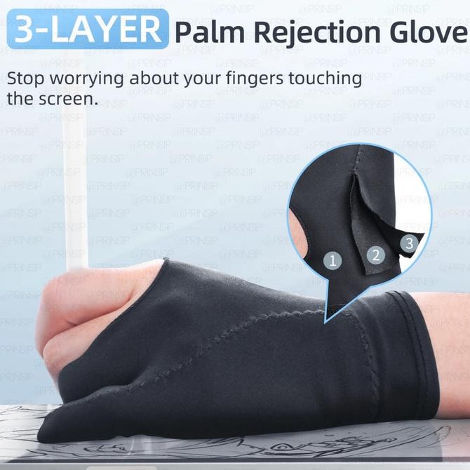 Jual Promo DRAWING GLOVE 3 Layer Palm Rejection Sarung Tangan Gambar ...