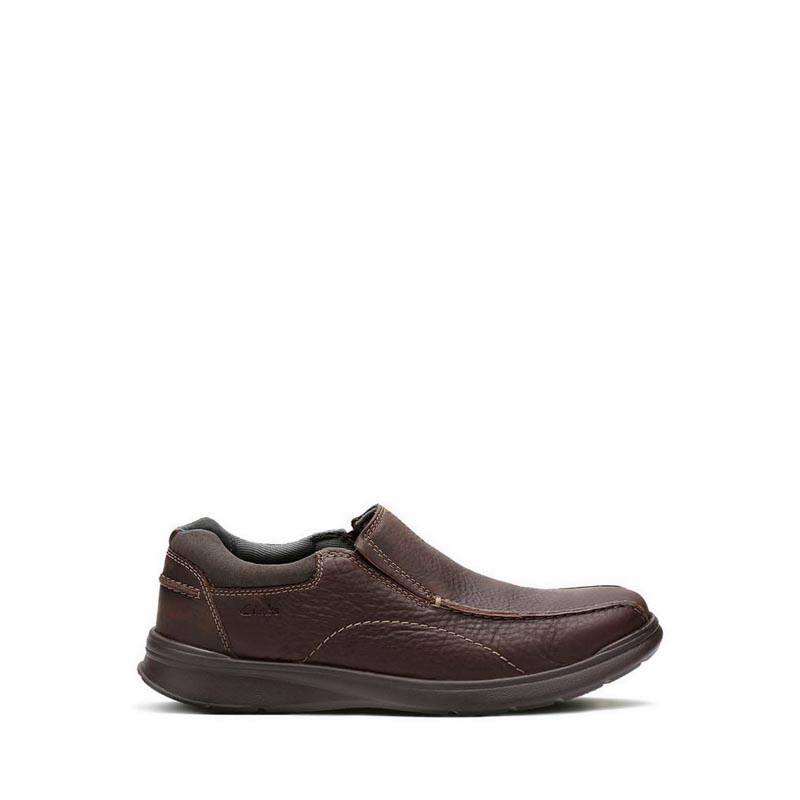 Jual Clarks Cotrell Step Men's Slip On- Brown Oily | Shopee Indonesia