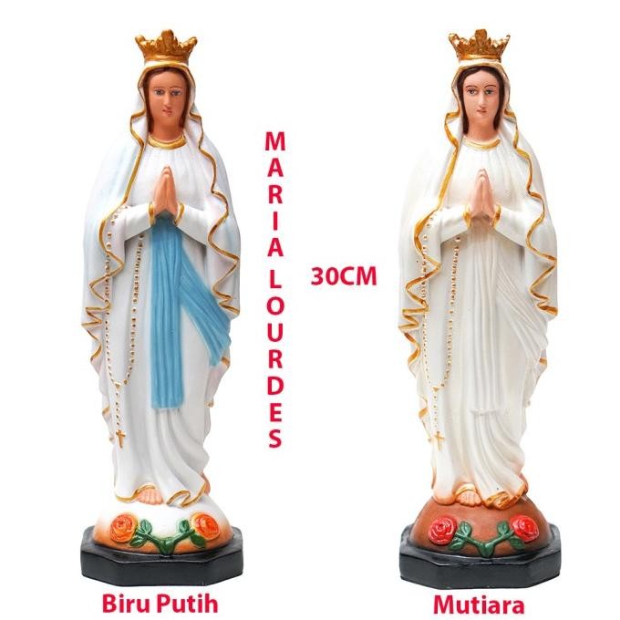 Jual Pajangan Goa Patung Fiber Rohani Bunda Maria Lourdes Mahkota 30Cm ...