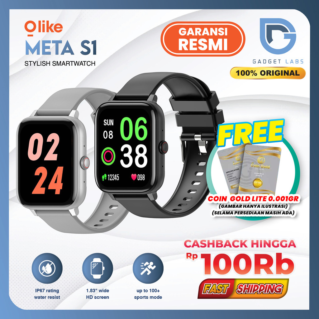 Jual Olike Smartwatch Meta S1 with Bluetooth Calling - Garansi Resmi ...